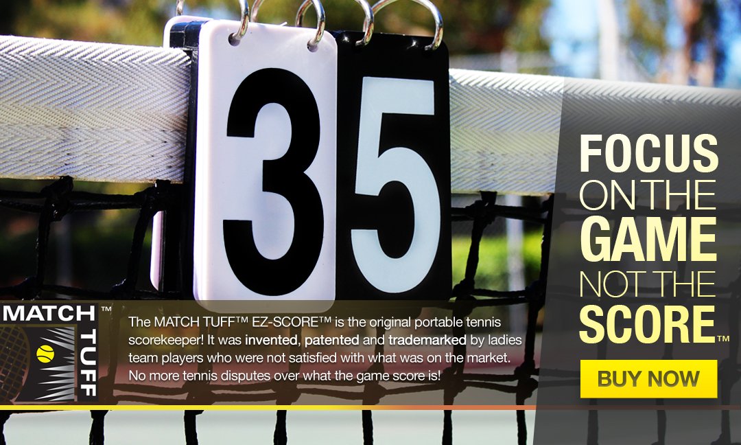 Match Tuff EZ Score (0-6) | Portable Tennis Score Keeper | EZ-FLIP | Outdoor/Indoor