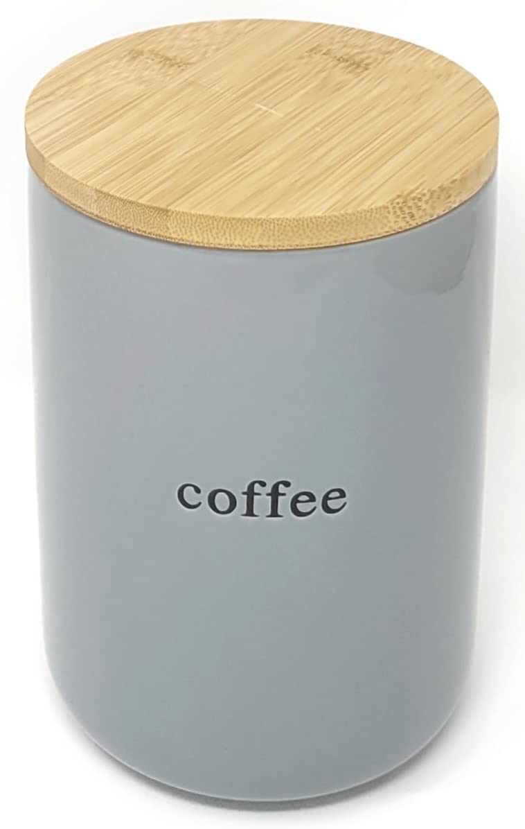 Signature Housewares COFFEE canister with Lid, Gray