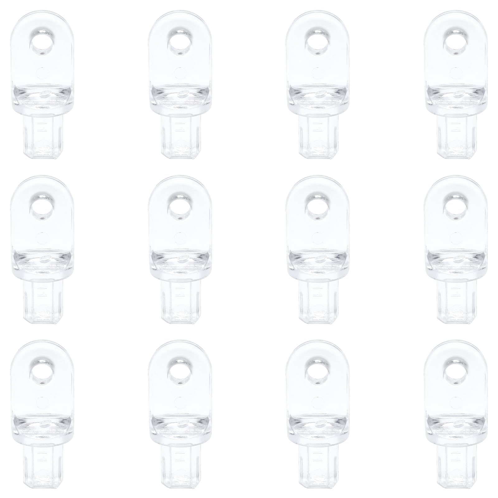 LifCratms 12Pcs Hardware Tilt Wand Tip, Transparent Repair Interior Window Blind Tilt Wand Tip for Broken Horizontal Blind Tilt Wand Vertical Blinds Replacement Parts