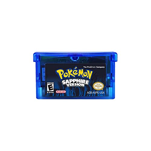 TEMSOOM 5 Classic Po-kemon Series Game Cards; Applicable to GBA/GBM/SP/NDS/N-DSL Game System (Size : Blue)