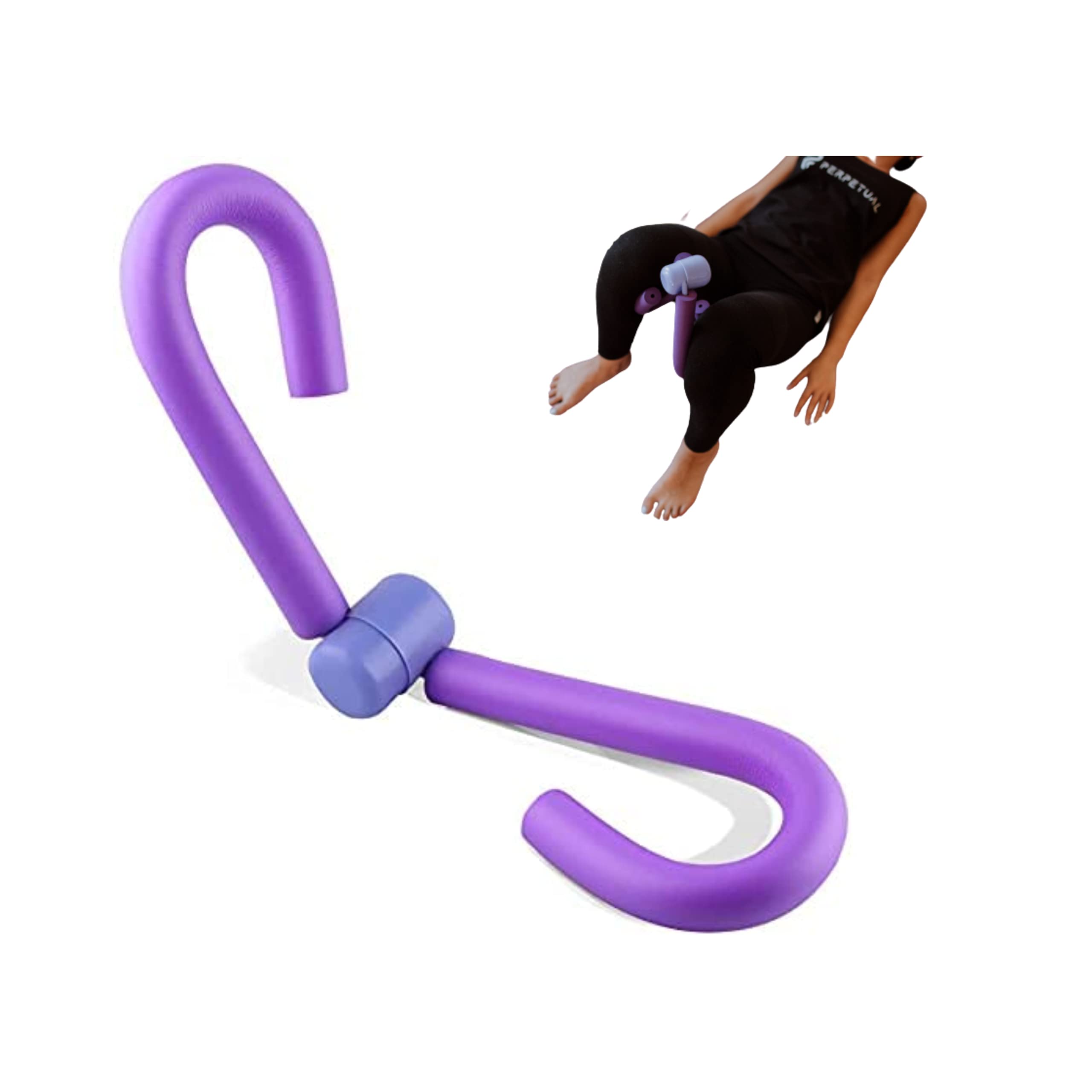 Perpetual Leg Exerciser Butt Thigh Arms Buttocks HIPS Back Slim Burn Reduce Fat Define Tone Home Gym Training Women Men Thigh Master Toner Fitness