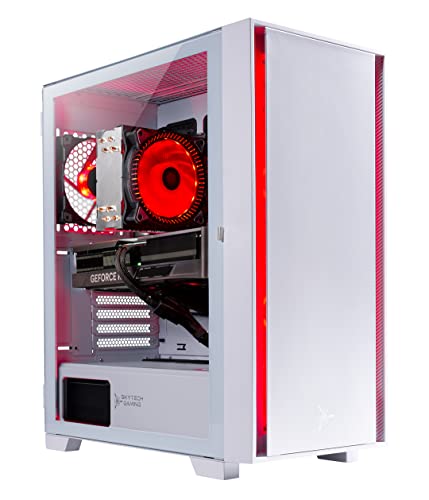 Skytech Gaming Shiva II Gaming PC Desktop – Intel Core i5 12400F 2.5 GHz, NVIDIA RTX 3060, 500GB NVME SSD, 16GB DDR4 RAM 3200, 650W Gold PSU, 11AC Wi-Fi, Windows 11 Home 64-bit,White