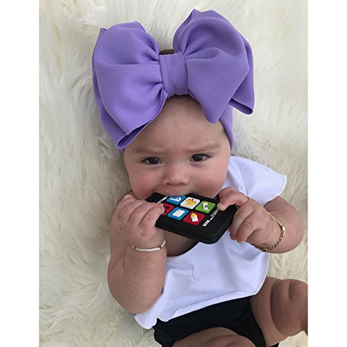 Silli Chews Silicone Baby Smart Watch Wrist Teether for Teething Relief | Hand Teethers for Babies Infants and Toddlers | Kids Teething Ring Toys Pretend Play Phone Baby Teether Black Silly Chew Toy