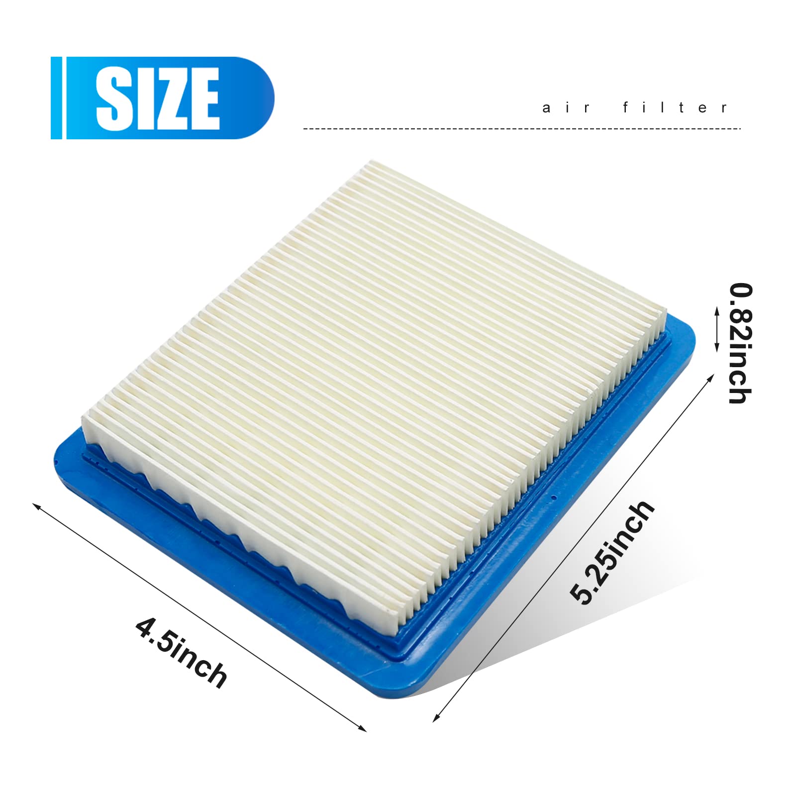 UOIENRT Air Filter with Pre Filter Fuel Filter Spark Plug Replacement for BS 625e 675ex 725ex Troy-Bilt TB110 TB230 TB130 TB210 3.5-6.75 Gross HP LG491588JD, 491588S 491588 399959