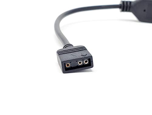 MICRO CONNECTORS Addressable RGB 1 to 4 Splitter Cable - 30cm/ 2 Pack (F04-04ARGB30-2P)