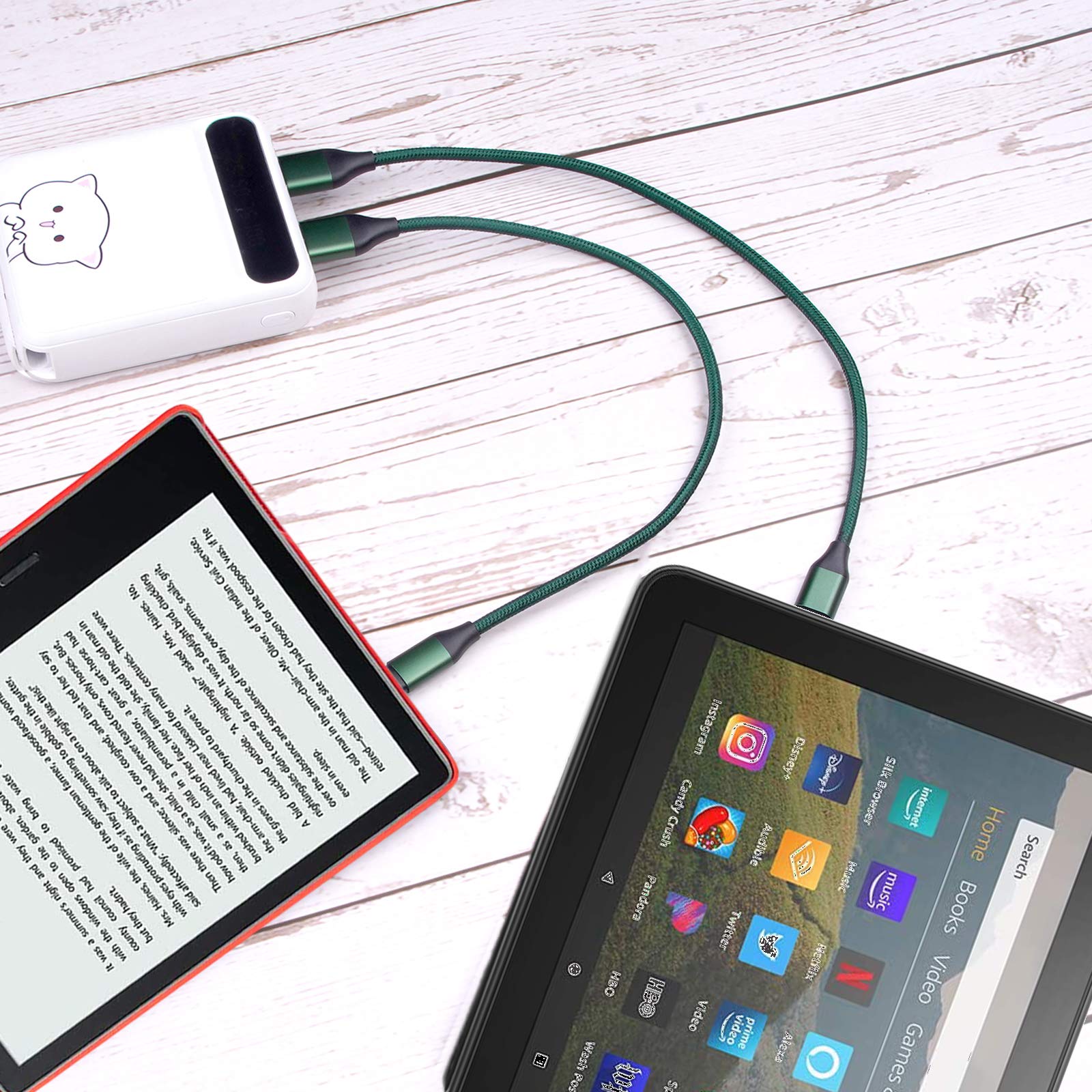 SISSFO Fire 10 USB C 3A Fast Charger 10Ft Extra Long Cord for Charging All-New Fire HD 10 Tablet,Fire HD 10-11th Generation 2021 Release Fire HD10 Plus,Kids Rro
