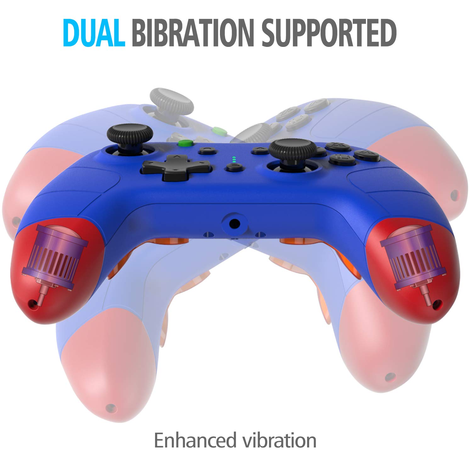 Mayfan Mini Size Game Controller for Nintendo Switch/Swith Lite, Remote Control with Turbo Function Working with Switch and Switch Lite
