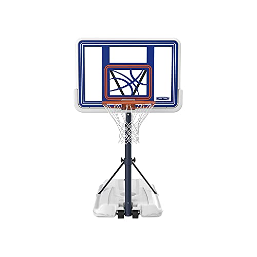 Lifetime 1306 Pool Side Height Adjustable Portable Basketball System, 44 Inch Backboard