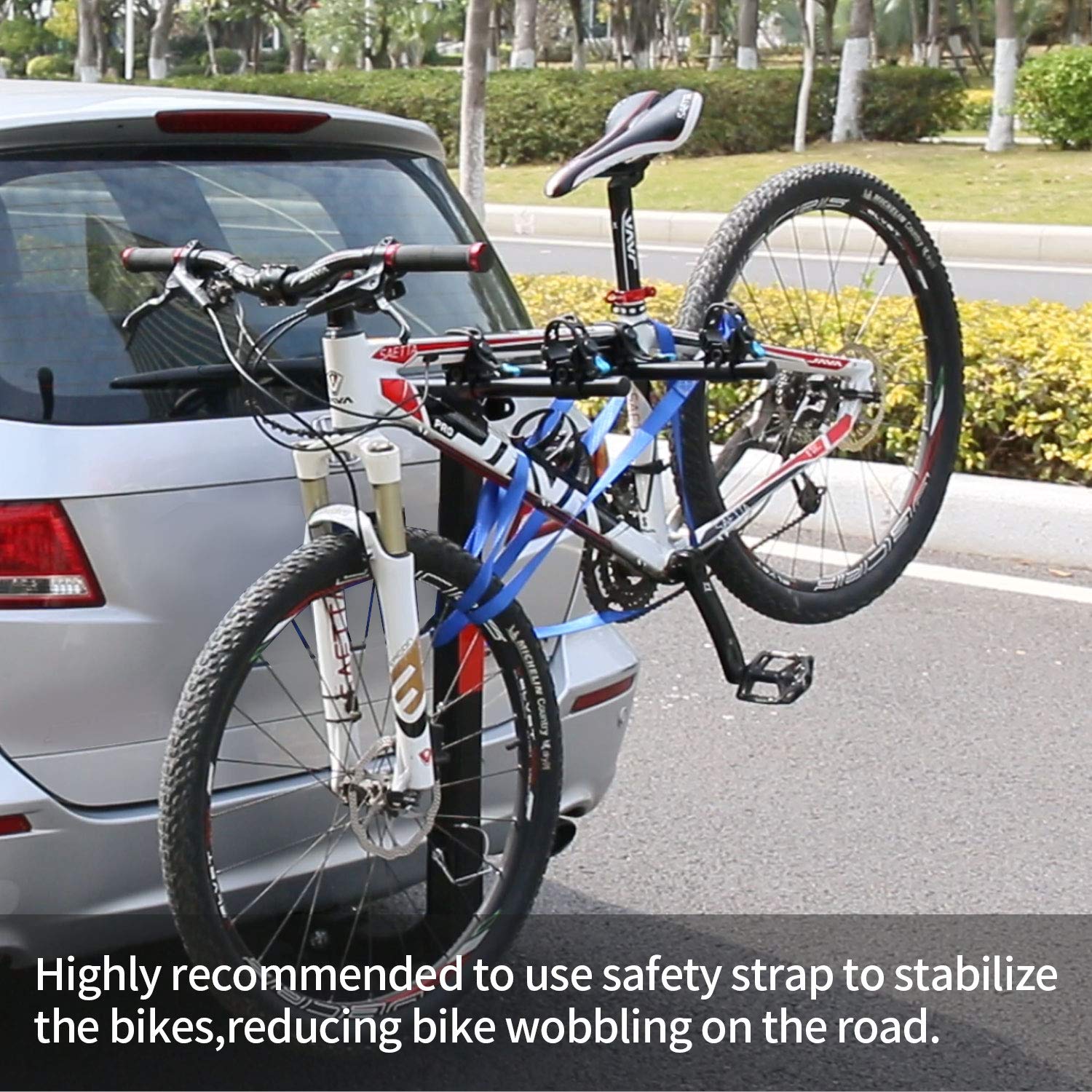 Leader Accessories Hitch Mounted 2 Bike Rack Bicycle Carrier Racks Foldable Rack for Cars, Trucks, SUV's and Minivans with 2" Hitch Receiver