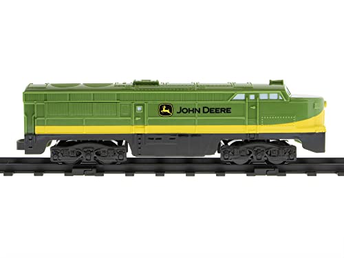 Lionel John Deere Miniature Ready-to-Play Set, Battery-Powered Model Train, Multicolor