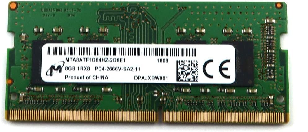 Micron MTA8ATF1G64HZ-2G6E1 8GB DDR4 2666MHz Memory Module - Memory Modules (8GB, 1x8GB, DDR4, 2666MHz, 260-pin SO-DIMM)