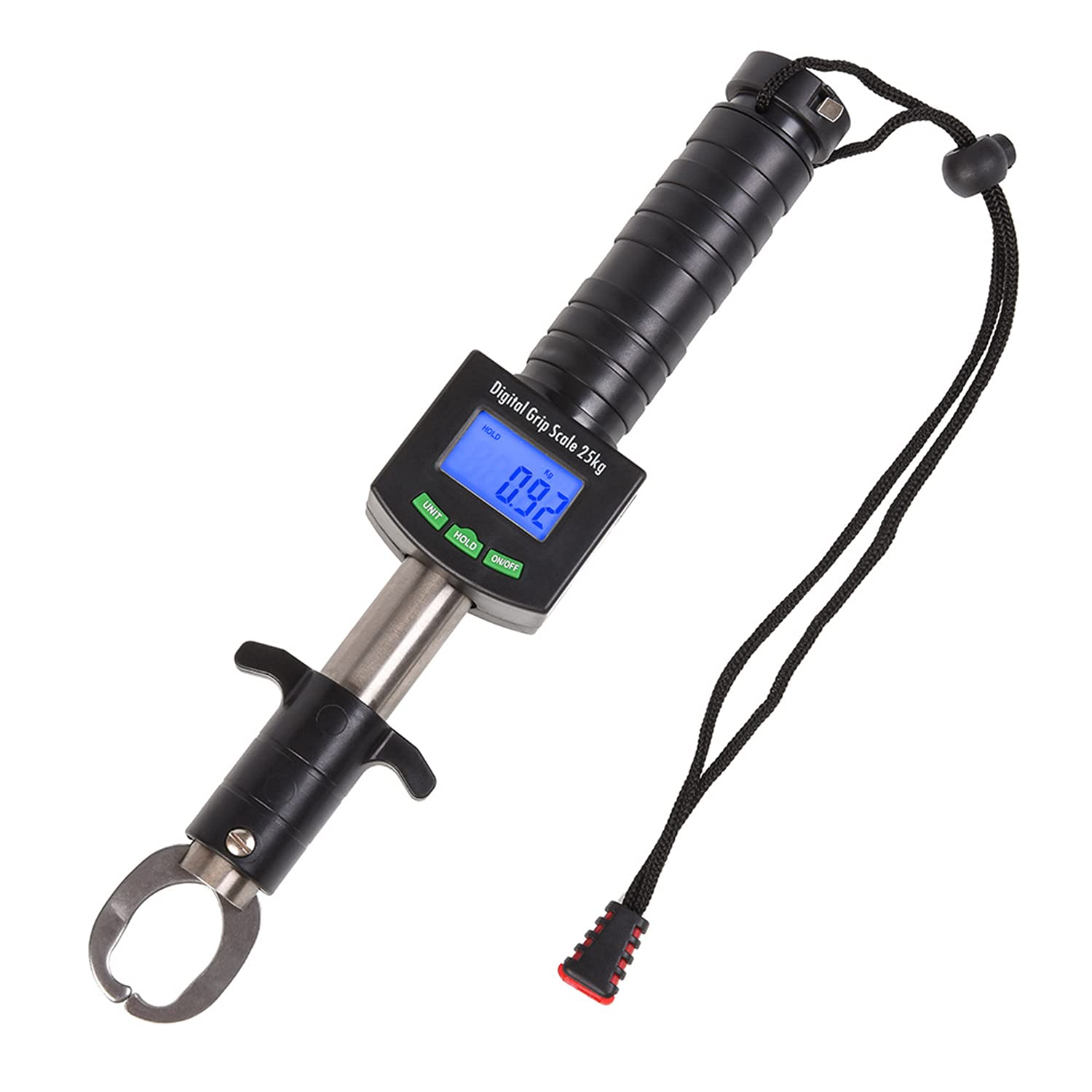 NC 3 in 1 Fish Lip Gripper Fishing Stainless Steel Fish Holder Fish Lip Grip Tool with Electronic Digital Weight Scale 55lb