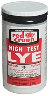 Lye for Soap Making, Sodium Hydroxide for Soap Making, Caustic Soda, Drain Cleaner and Clog Remover, High Test Lye, 2lbs.