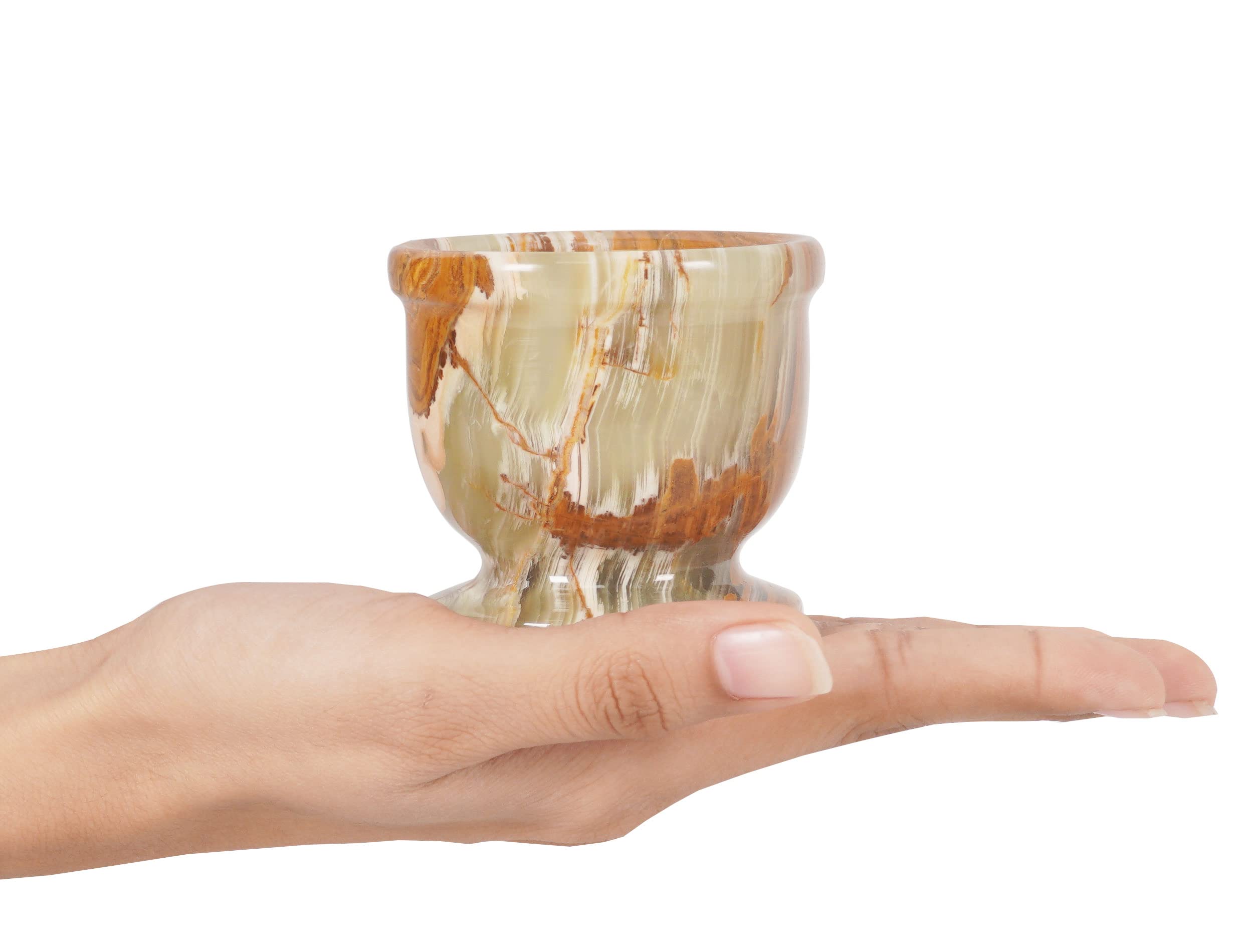 Radicaln Marble Mortar and Pestle Set Green Onyx Size 2.5" Handmade Portable Mortar and Pestle | Marble Spice Crusher Mortar and Pestle. Small Mortar and Pestle