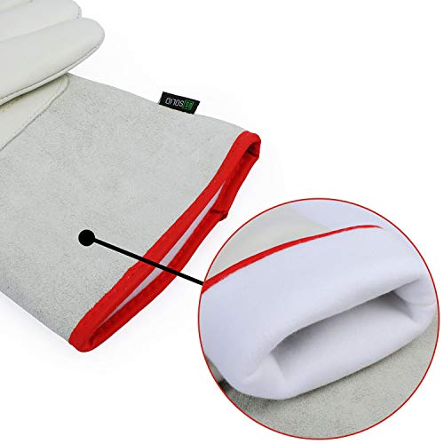 U.S. Solid 13.8"/35cm Long Cryogenic Gloves LN2 Liquid Nitrogen Protective Gloves from