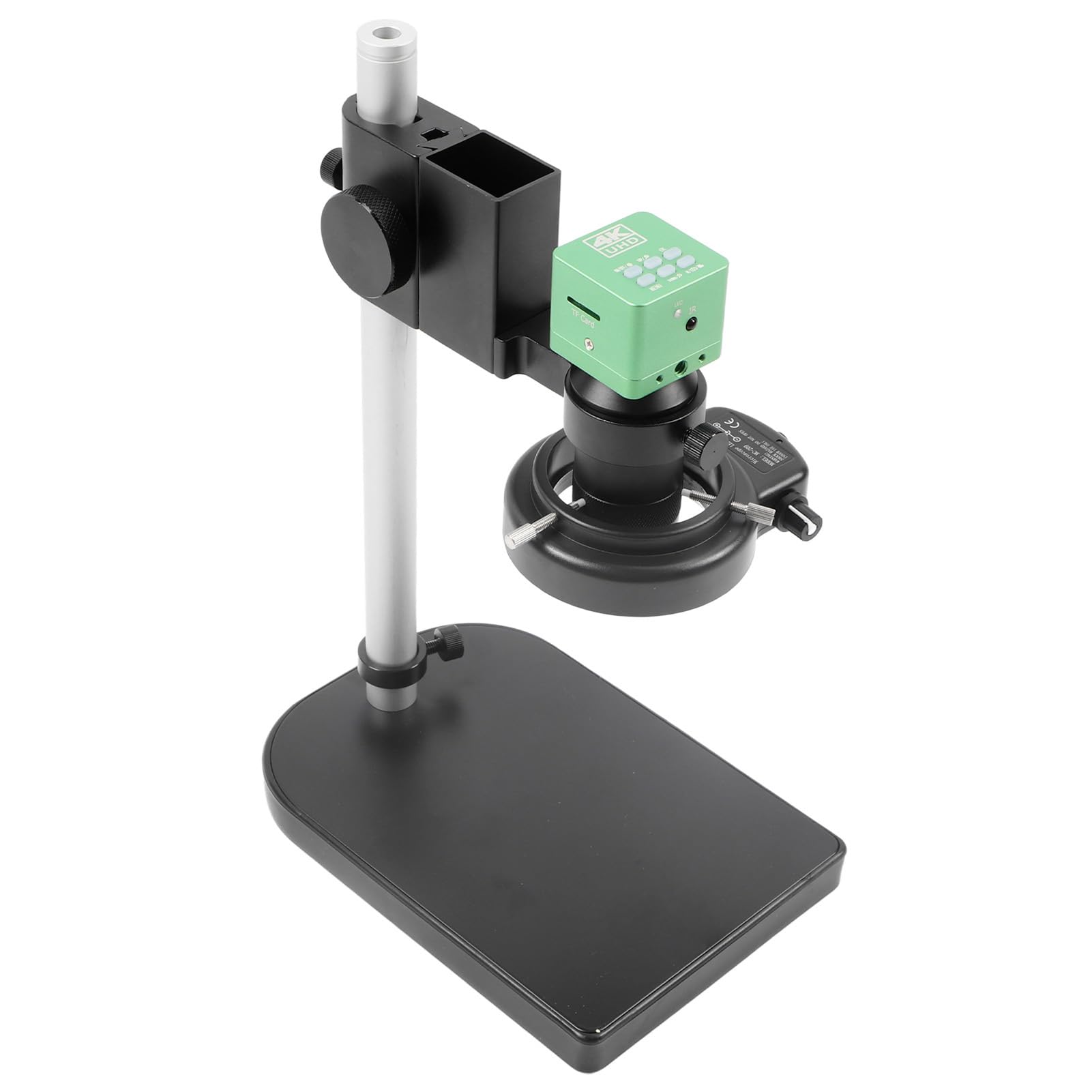 Microscope Digital Camera, IR Remote Control Multi Interfaces Digital USB Microscope Imager with Light for Industry Lab