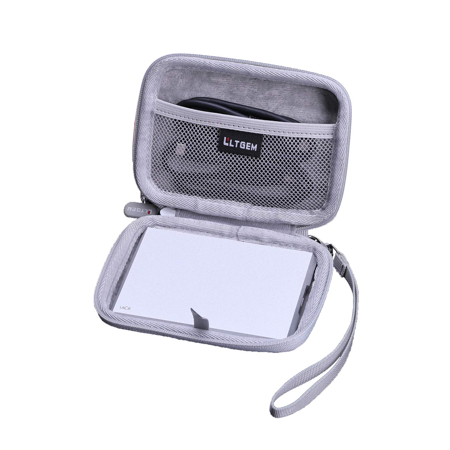 LTGEM EVA Hard Case for LaCie Mobile Drive 1TB 2TB 4TB 5TB External Hard Drive HDD – USB-C USB 3.0, for Mac and PC Computer Desktop Workstation Laptop,