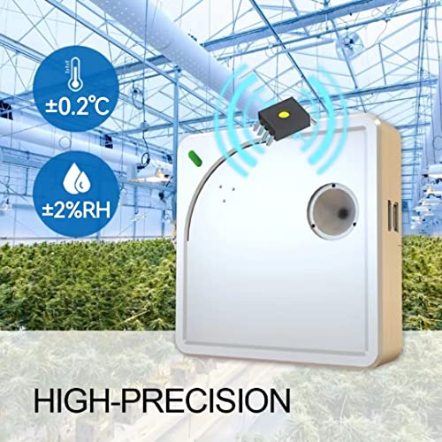 UbiBot WS1 WiFi Temperature Humidity Sensor, Smart Temperature Monitor,Thermometer Supports External Probe, Alerts & History,Free IoT App/Web Console, IFTTT, Alexa, (2.4GHz WiFi,no hub Required)