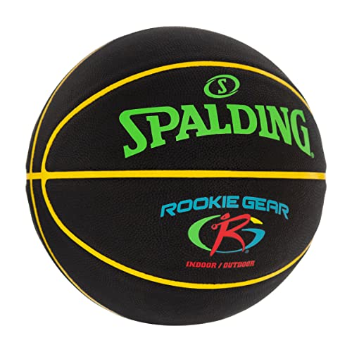 Spalding Rookie Gear® Black Youth Indoor-Outdoor Basketball 27.5"