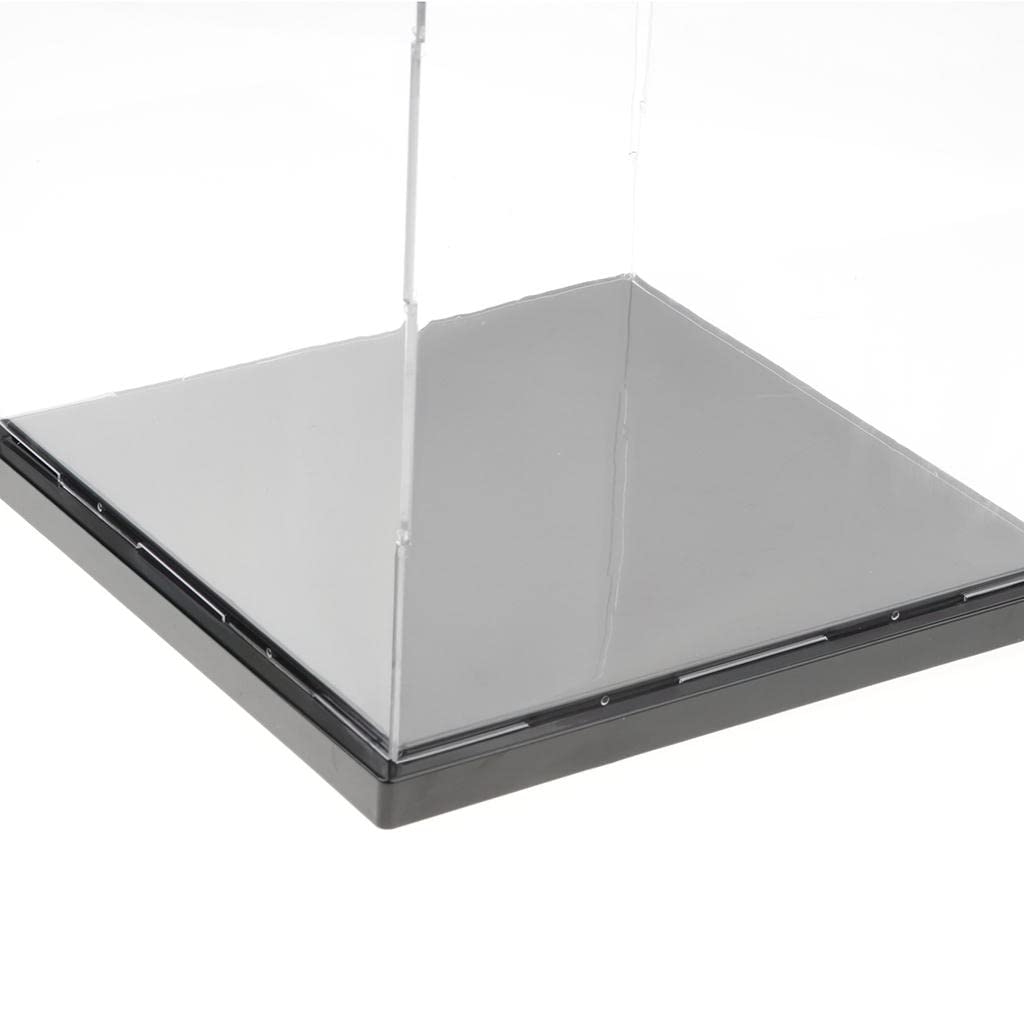 LoveinDIY Clear Acrylic Display Case Perspex Plastic Show Box Dustproof (8''-16'' Height) - 21 x 21 x 41 cm