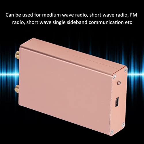 YYQTGG Radio Receiver, RTL SDR Receiver High Resolution Display Wide Usage Aluminum Alloy and PCB Mute Detection for Aviation