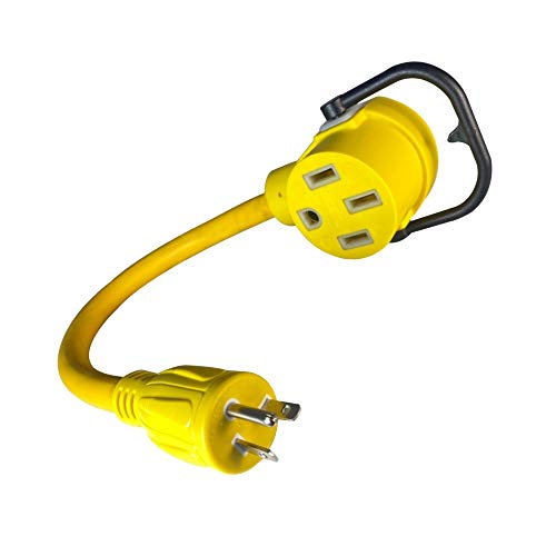 MARVINE CABLE Generator Cord Adapter 250V 20A Male 6-20P to 250V 50A Female 14-50R 1.5ft