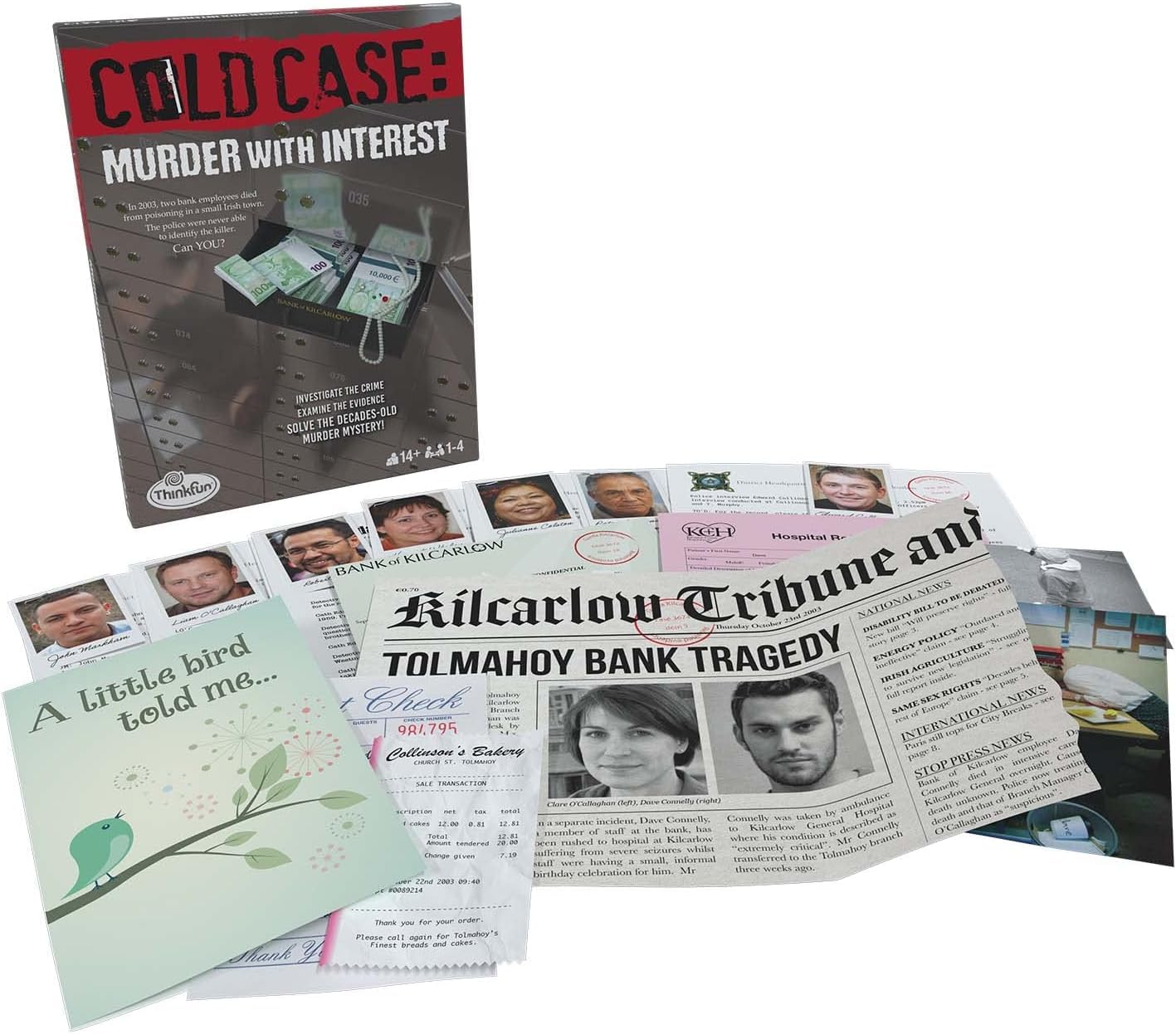 Think Fun ThinkFun Cold Case: Murder with Interest – A Murder Mystery Game in a Box for Ages 14 and Up