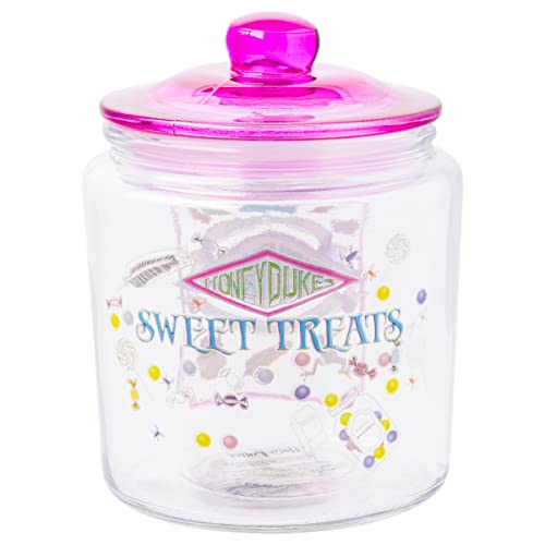 Silver Buffalo Harry Potter Honeydukes Treats Glass Jar with Lid, 6 Inches