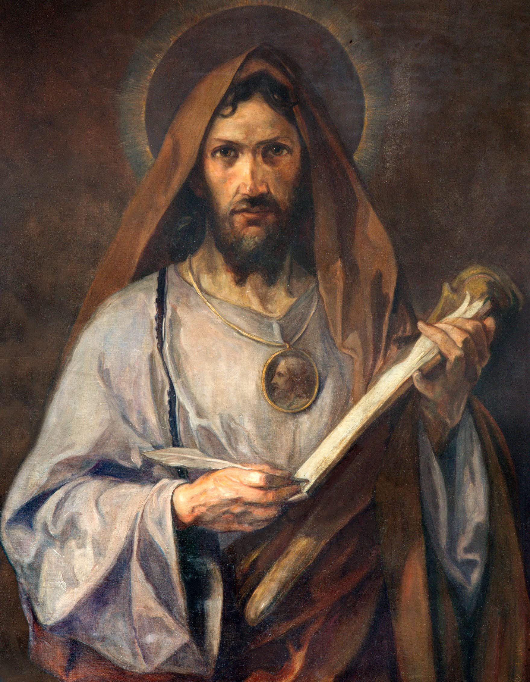 SAINT JUDE THADDEUS APOSTLE MEDAL - PATRON SAINT OF IMPOSSIBLE CASES - 100% MADE IN ITALY (St.Jude (Round Shape))