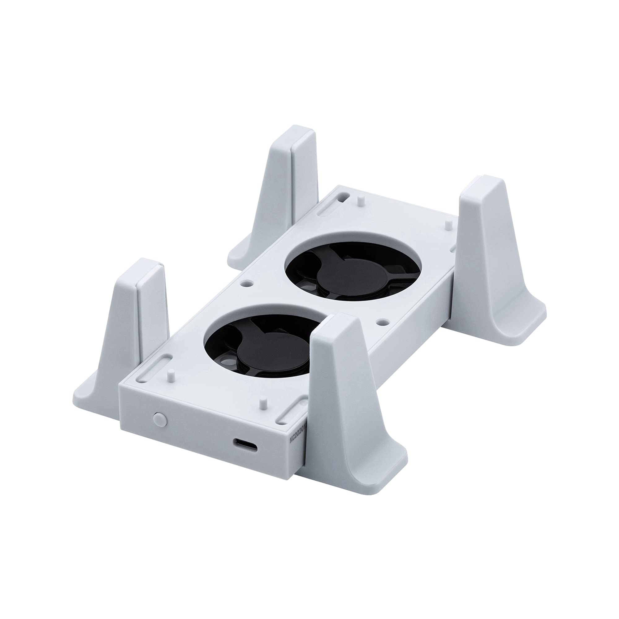 Mcbazel Vertical Stand with Cooling Fan for Xbox Series S, Romovable Cooler System with Extra 2 USB Ports for Xbox Series S Console - White (NOT for Xbox Series X/Xbox One S)