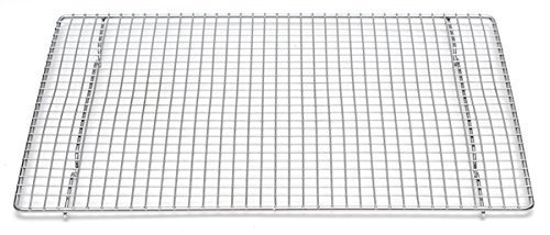 Professional Cross Wire Cooling Rack Half Sheet Pan Grate - 16-1/2" x 12" Drip Screen 2 Pack
