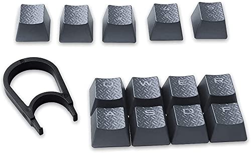 Mechanical Keyboard keycaps Non-Slip Design Backlit OEM Cherry MX keycaps FPS keycaps Professional Gaming keycaps(Black)