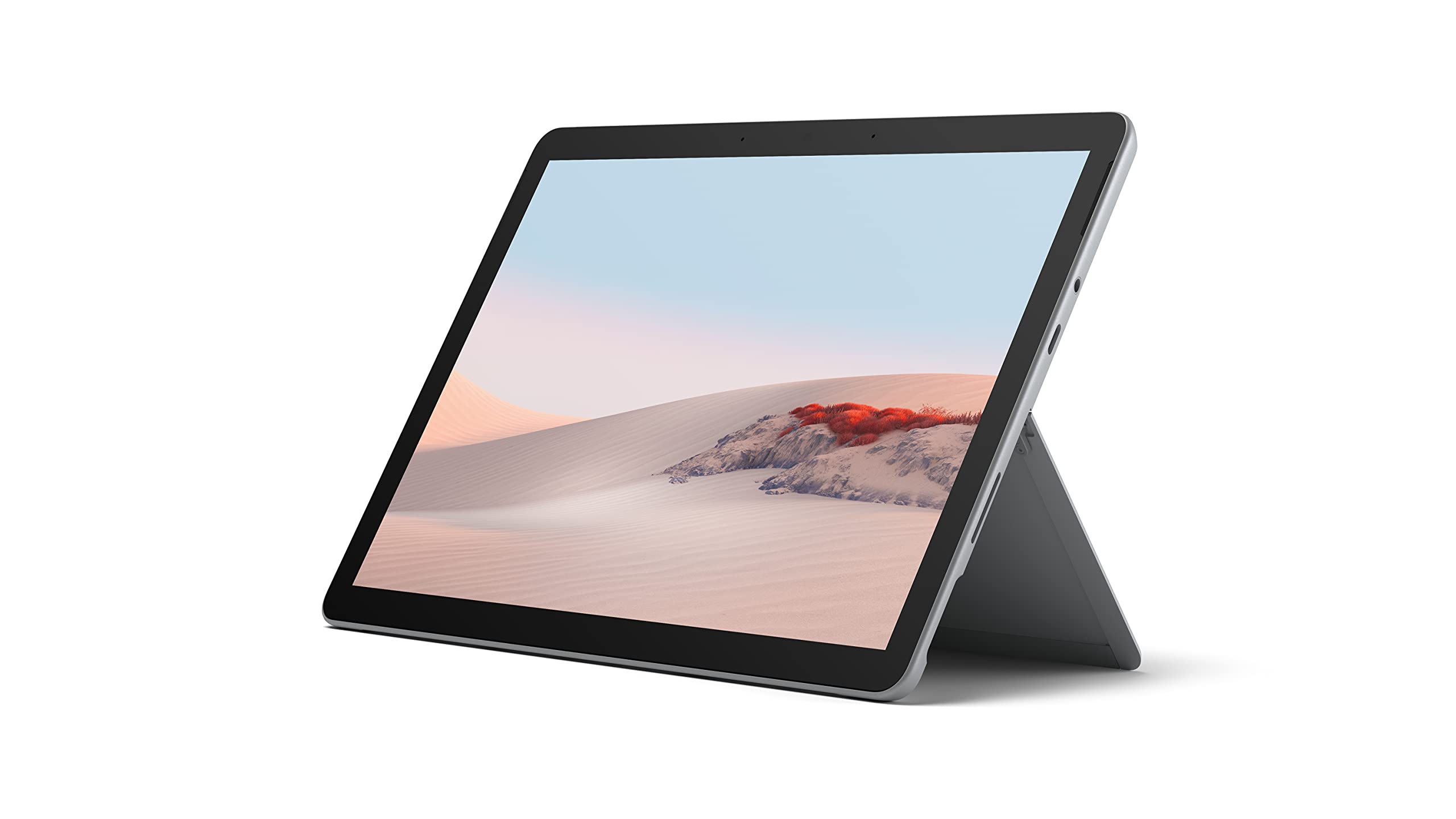 Microsoft Surface Go 2 10.5-Inch Tablet, WiFi, 4Gb Ram, 64Gb Emmc, Windows 10 Pro, Silver Bundled: GIZPRO 3 in 1 USB C to VGA HDMI DVI Adapter