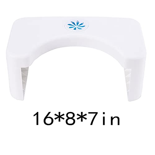 Toilet Stool, Folding Toilet Stool, Squatting Toilet Stool, Bathroom Toilet Stool, Potty Step Stool, Splicable Poop Stool, Step Toilet Stool Bathroom, Bathroom Potty Step Stool(White)