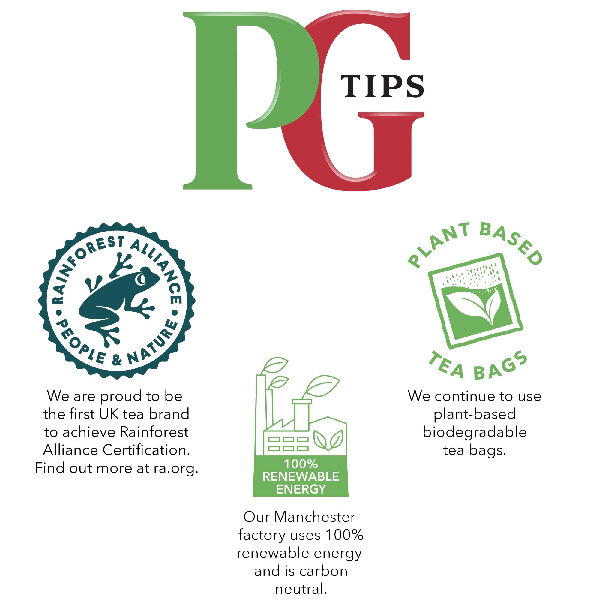 PG Tips Original Pyramid Tea Bags, 4X 240 (960 bags)