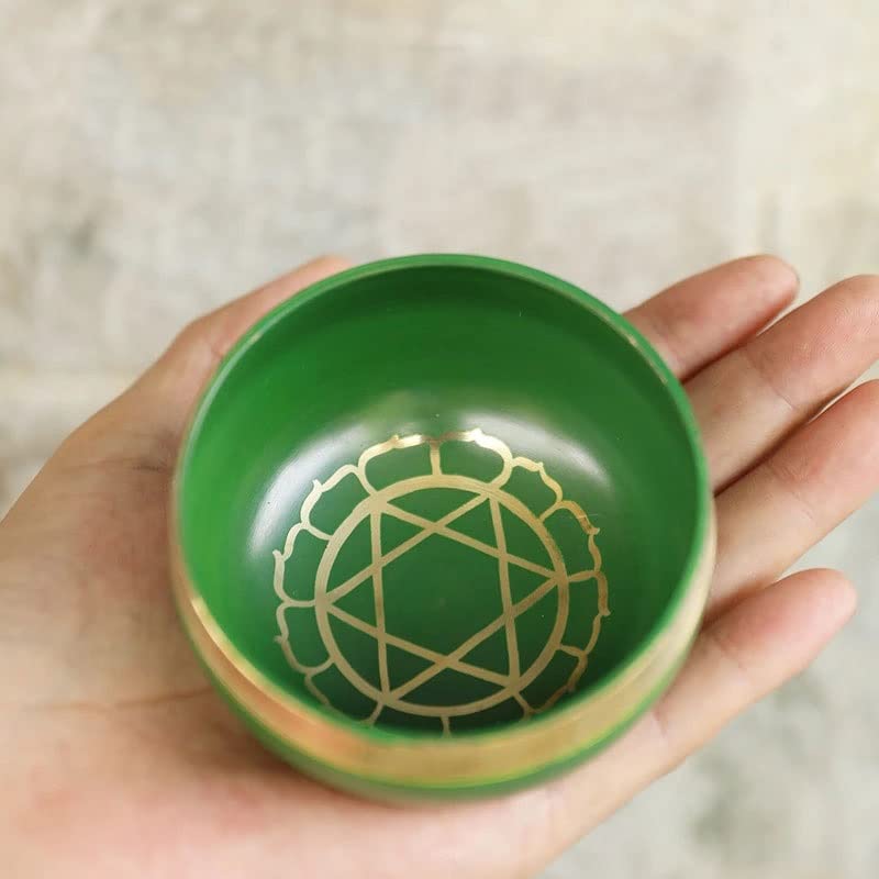 SJYDQ Solid Copper Sound Bowl Singing Tibetan Bowl Buddhism Hand Print Yoga Meditation Audio