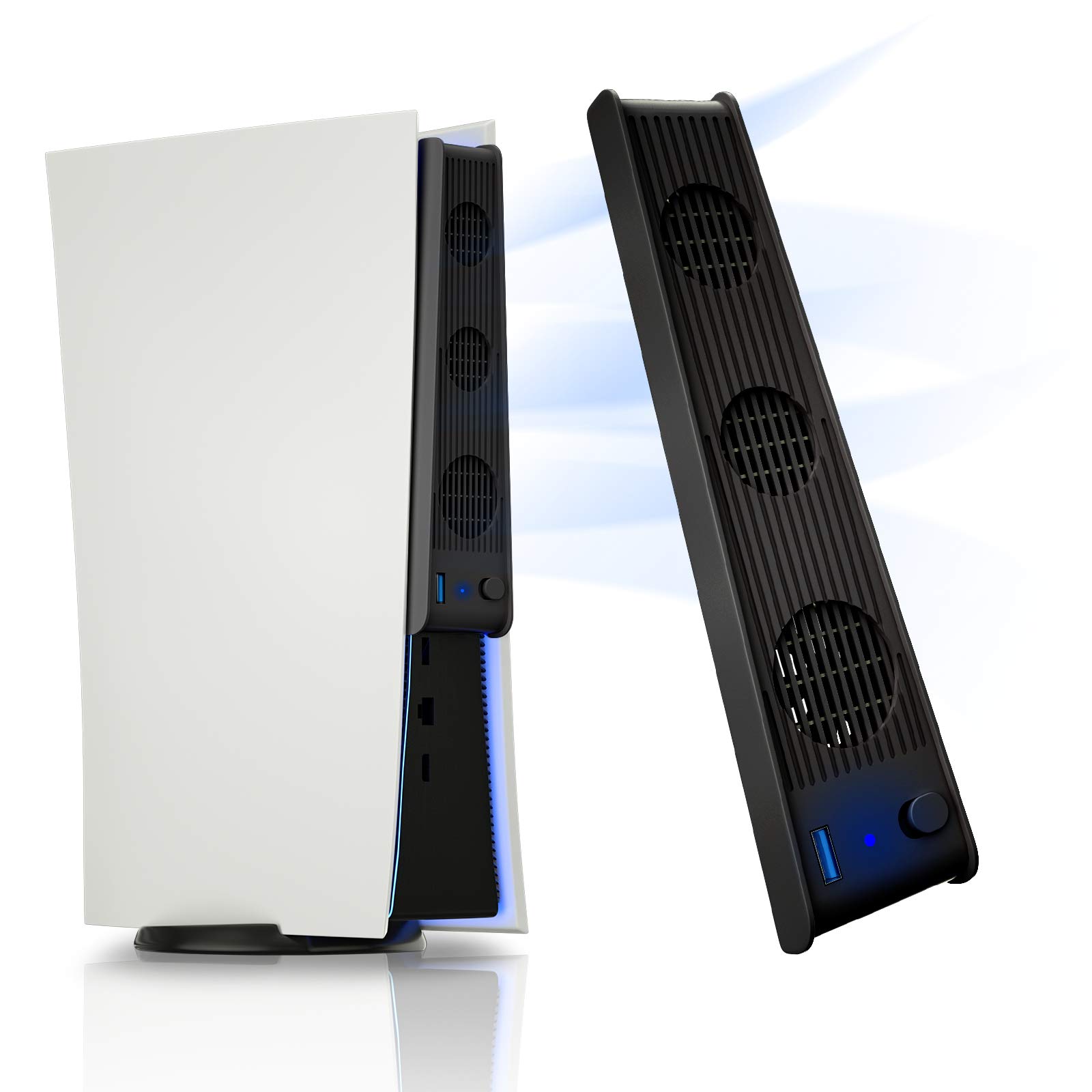 PS5 Cooling Fan, PS5 Console Cooler, PS5 Accessories Cooling - Black