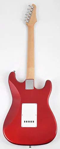 Left Handed 3/4 Size (36 inch) Beginner Electric Guitar Package with Amp, Strap & Bag SX RST 3/4 LH CAR Red
