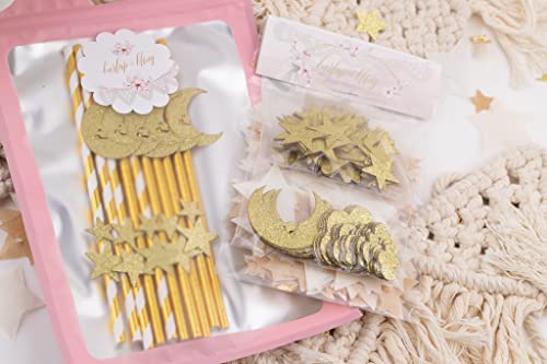 Twinkle Twinkle Little Star Baby Shower, Star Confetti, Moon Confetti, Moon and Stars Baby Shower