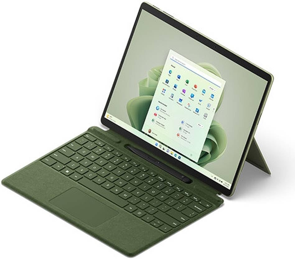 Microsoft Surface Pro 9 Tablet - 13" - Core i5 12th Gen i5-1245U Deca-core (10 Core) - 8 GB RAM - 256 GB SSD - Windows 11 Pro 64-bit - Forest - 2880 x 1920 - PixelSense Display - 15.50 Hours Maxi