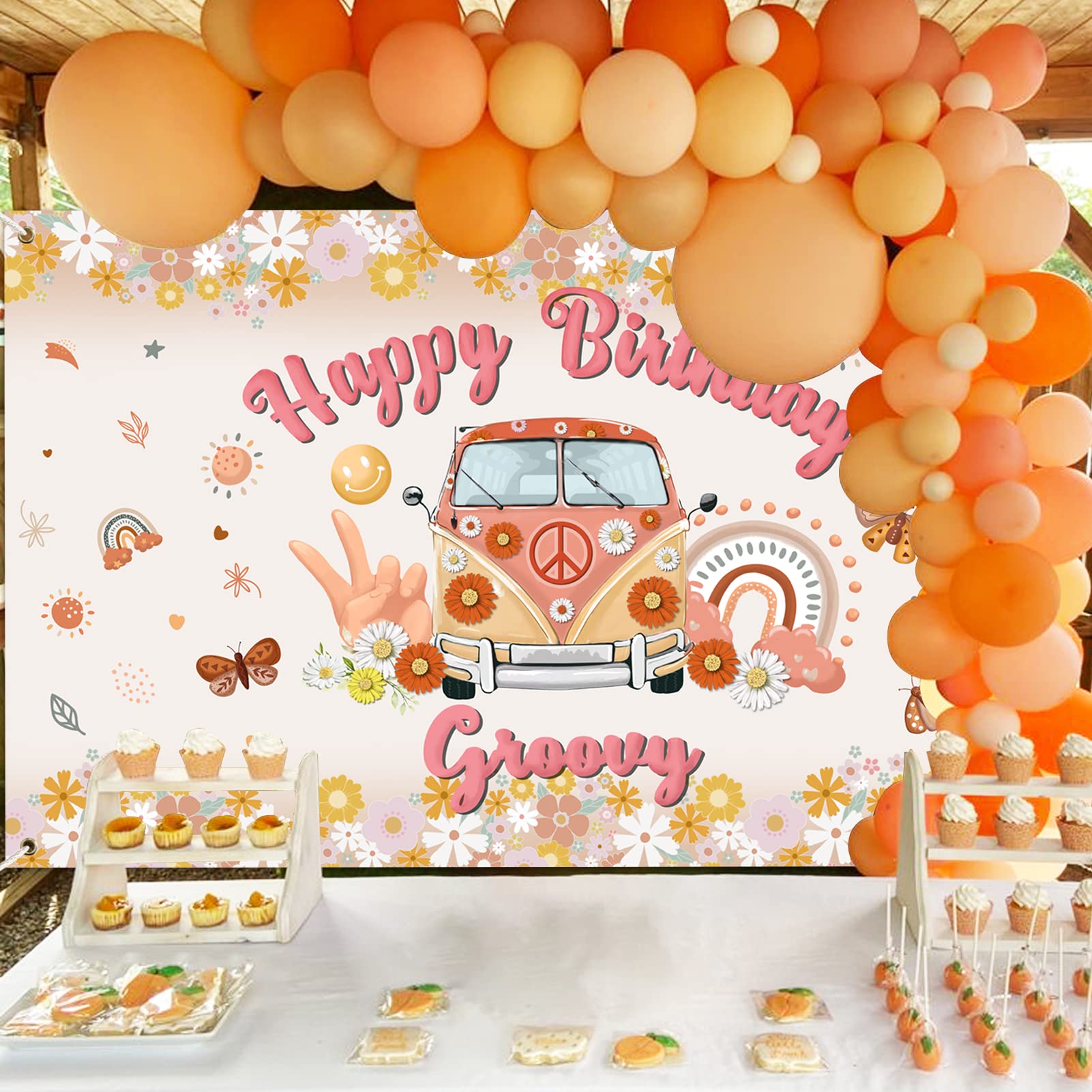 One Happy Dude 1st Birthday Backdrop First Birthday Party Decorations for Boy Background Banner Cake Table Decor Photobooth Gift Prop Fabric 72.8 x 43.3 Inch (Dude-A