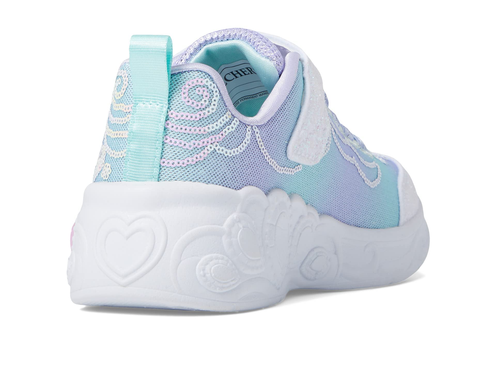 Skechers Kids Kids Princess Wishes Sneaker, Lavender/Multi, 10 US Unisex Toddler
