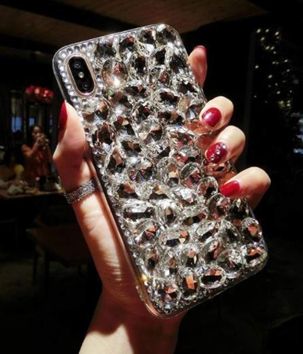 Lozeguyc Bling Beauty TPU Case for Galaxy Note 10 Plus - Slim Shockproof Bumper with Raised Edge, Silver