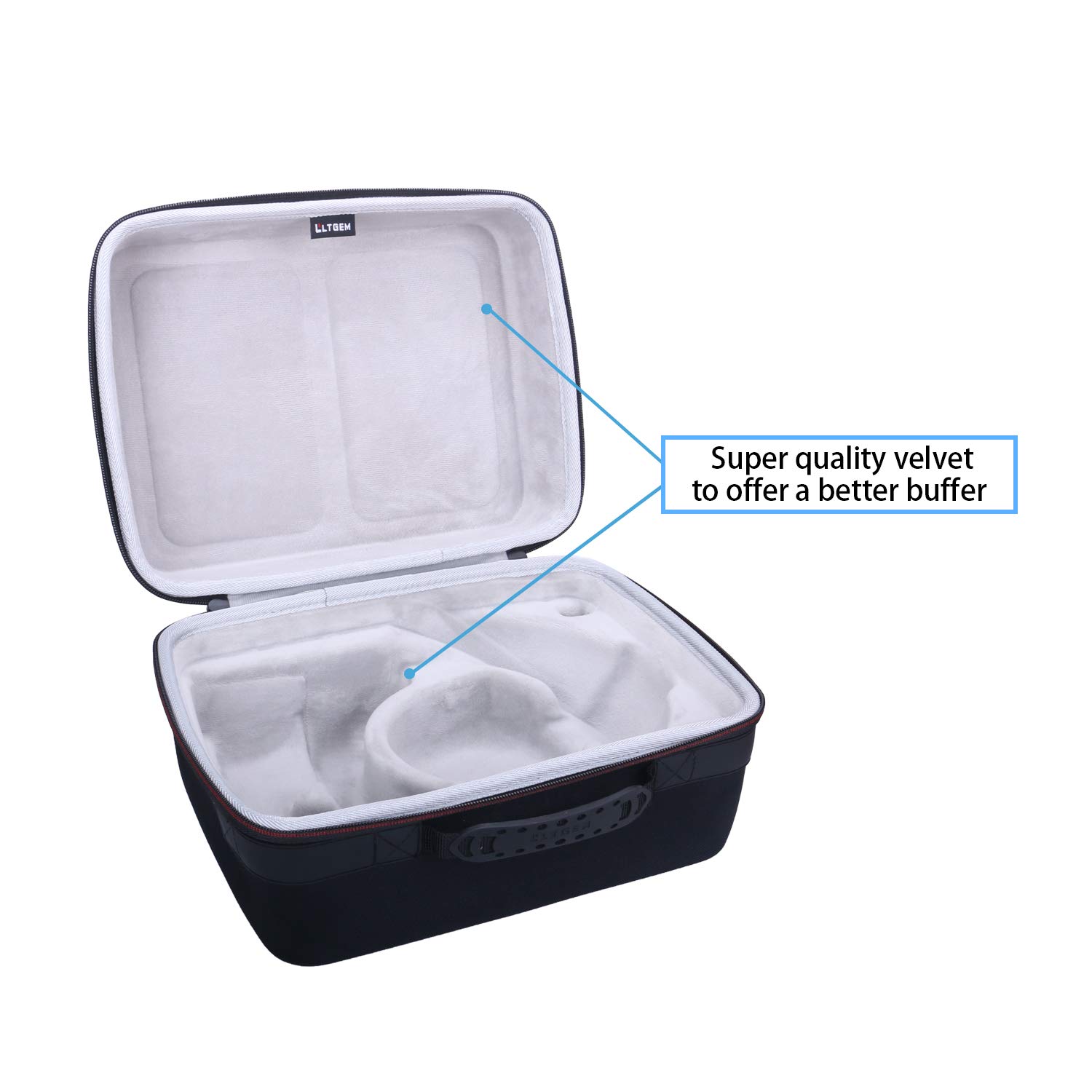 LTGEM EVA Hard Case for Oculus Rift S PC-Powered VR Gaming Headset - Travel Carrying Protective Storage Bag