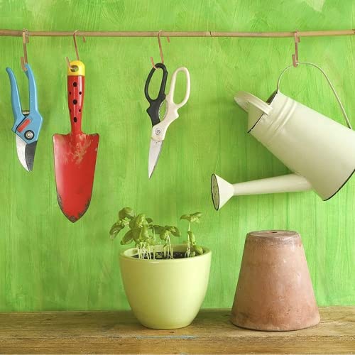 WEYEEN 10PCS Rose Golden S Hooks 4.7 inch,Stainless Steel Heavy Duty S Hooks for Kitchen Utensils, Plants, Pot, Pan, Cups and Towels
