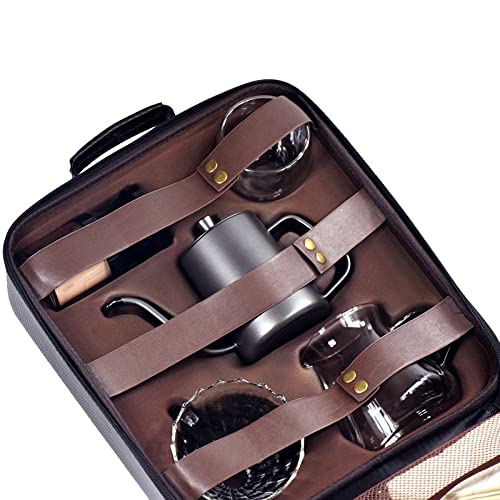 WFHTU Coffee Gift Box Set Grinder Hand Pot Glass Drip Filter Household Coffee coffee Coffeeware