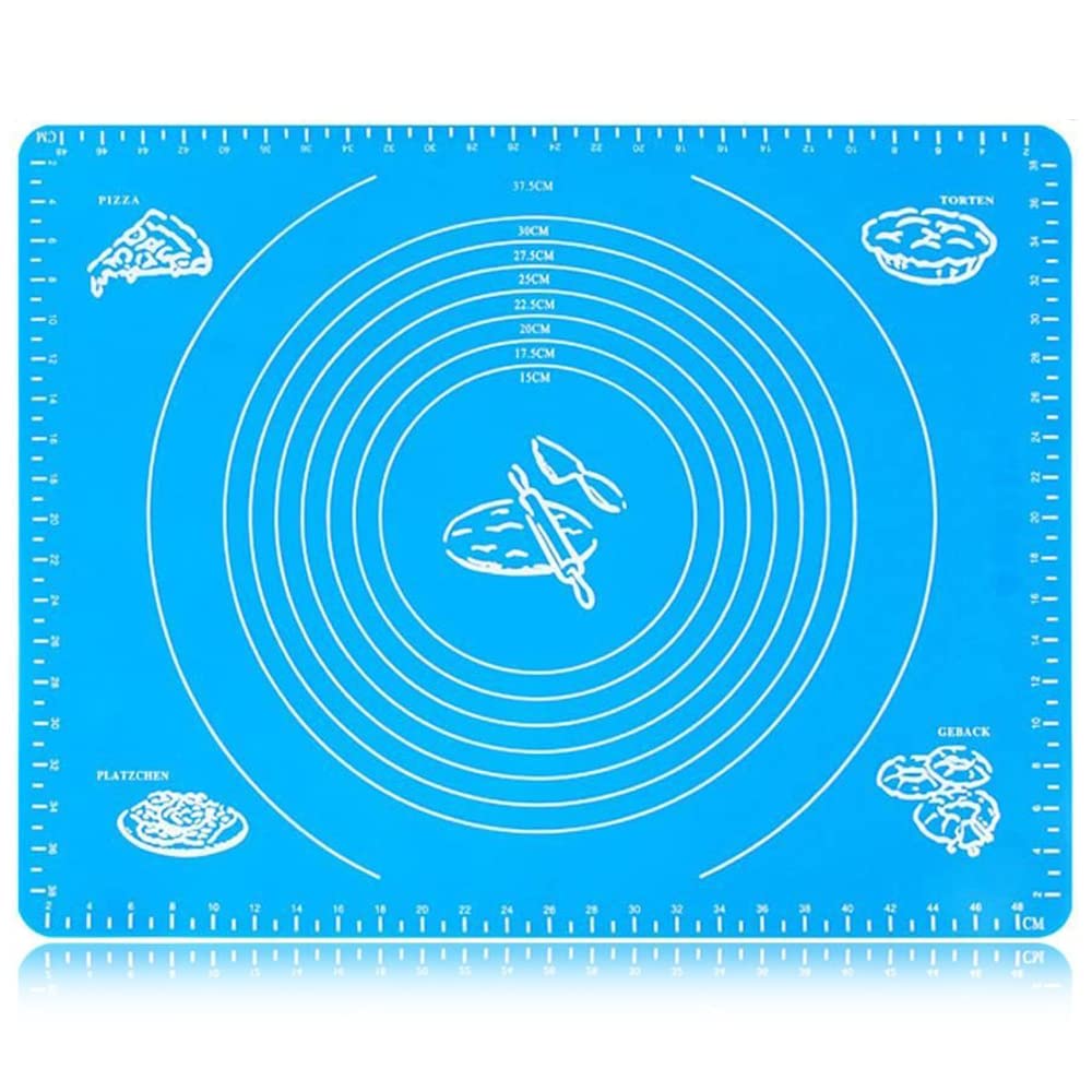 Silicone Pastry Mat Baking Mat for Rolling Dough with Measurement Non Stick Fondant Mat