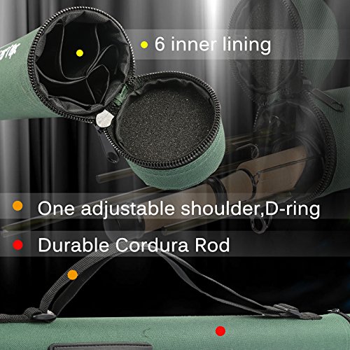 Maxcatch Cruiser Travel Fly Fishing Rod; 2/3/4wt 6 Piece, IM10 Carbon Blank, AA Grade Reel Seat (8'0'' 4 Weight 6sec)