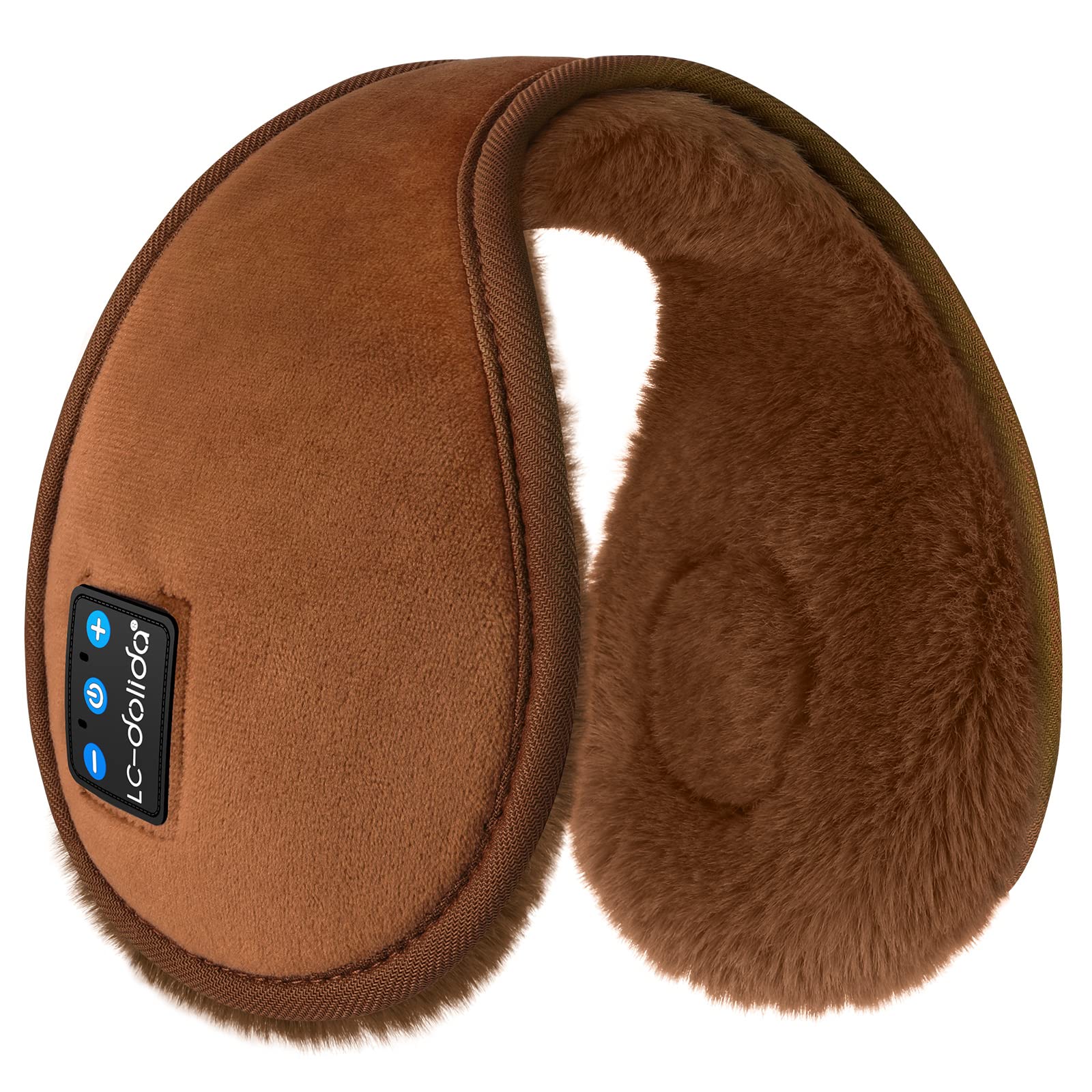 LC-dolida Bluetooth Ear Warmers Ear Muffs Earmuffs Built-in HD Speakers for Winter
