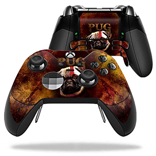 MightySkins Skin Compatible with Microsoft Xbox One Elite Controller - Pug of War | Protective, Durable, and Unique Vinyl Decal wrap Cover | Easy to Apply, Remove, and Change Styles | Made in The USA
